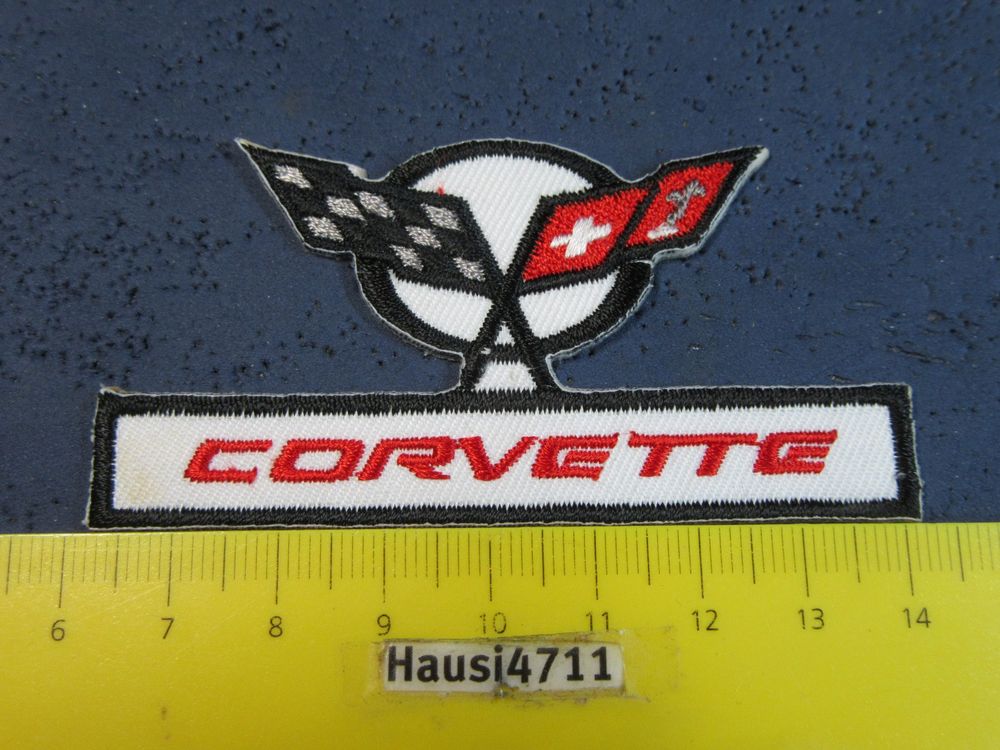 PATCH CORVETTE RACING AUFNÄHER-BÜGLER GESTICKT 8X4cm (Gebraucht) in Ettingen für CHF 12.95 – mit ...