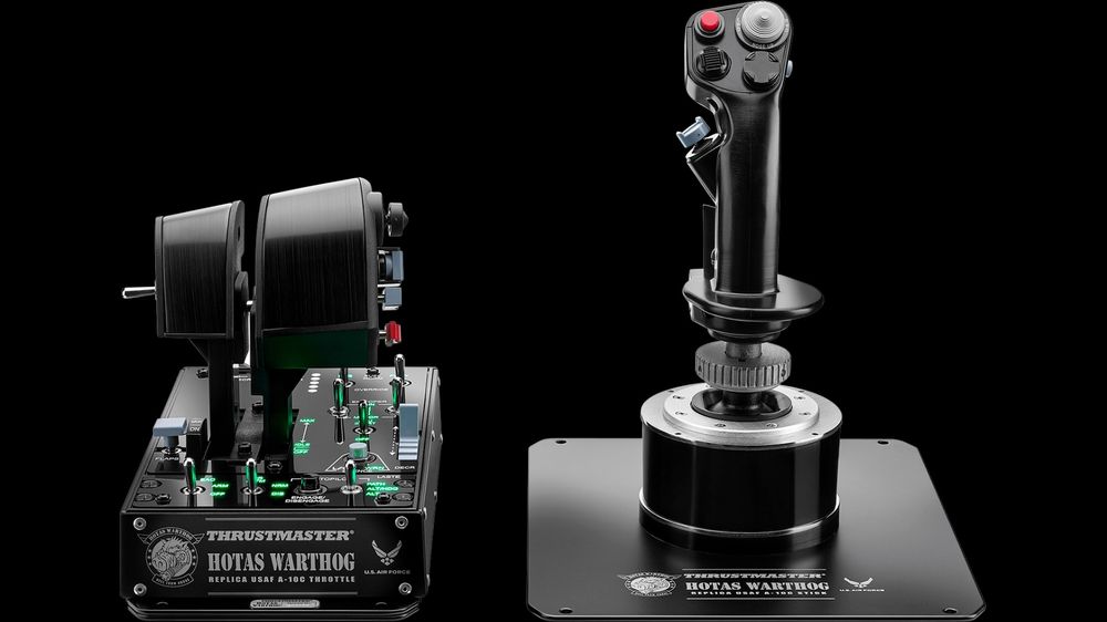 Thrustmaster HOTAS WARTHOG USB-Joystick mit Doppelgashebel (Gebraucht ...