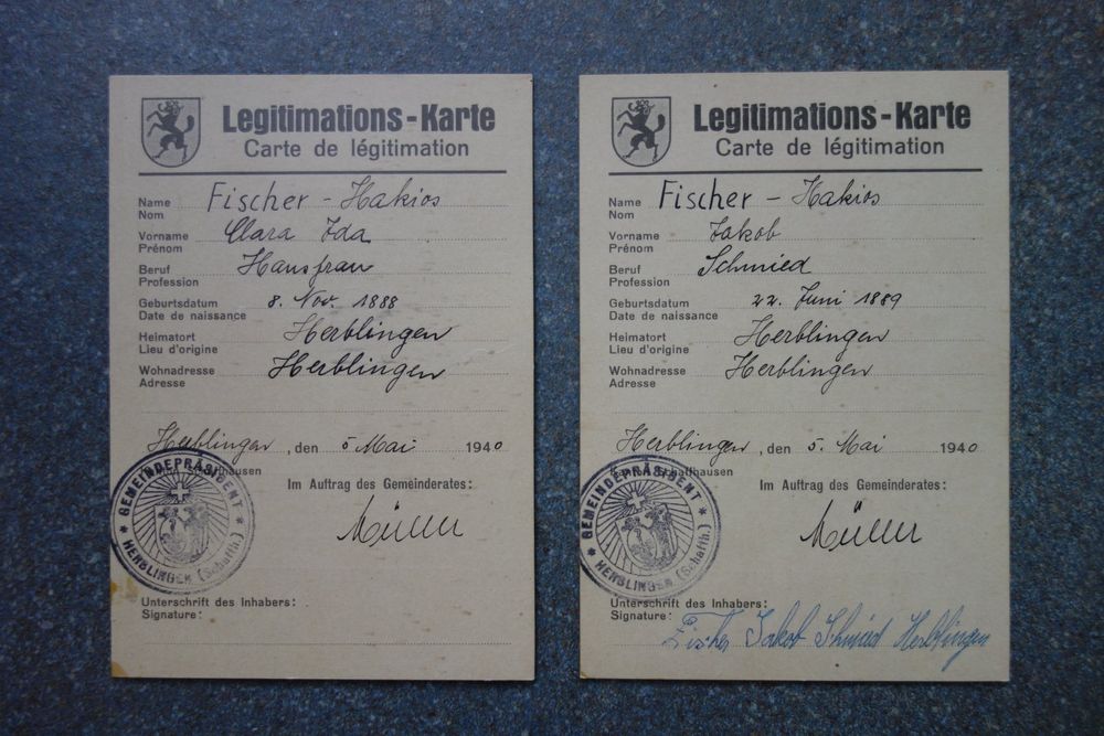 Legitimationskarte Schaffhausen 1940, 2. Weltkrieg | Kaufen auf Ricardo