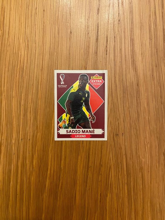 SADIO MANE Burgundrot Legend Extra Sticker WM 2022 (Neu (gemäss Beschreibung)) in Wolhusen für ...