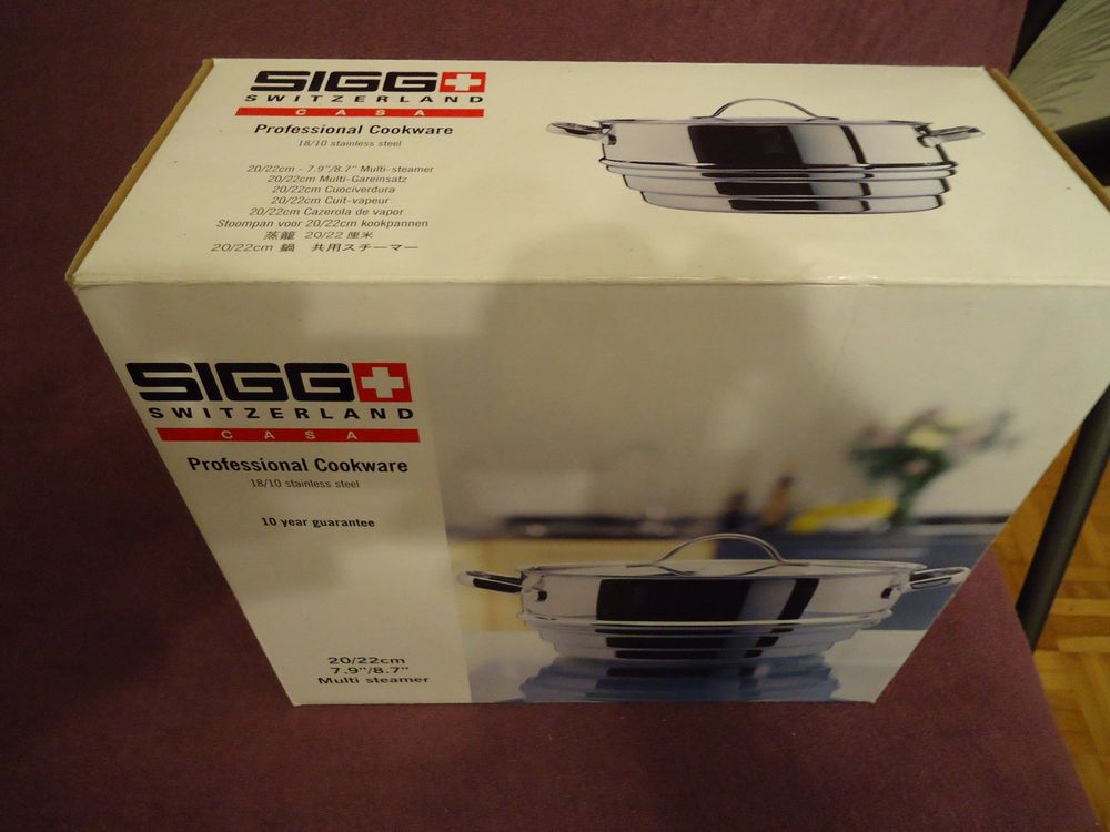 Multi Steamer-Aufsatz von Sigg für Pfannen 20/22cm - neu (Neu und ...