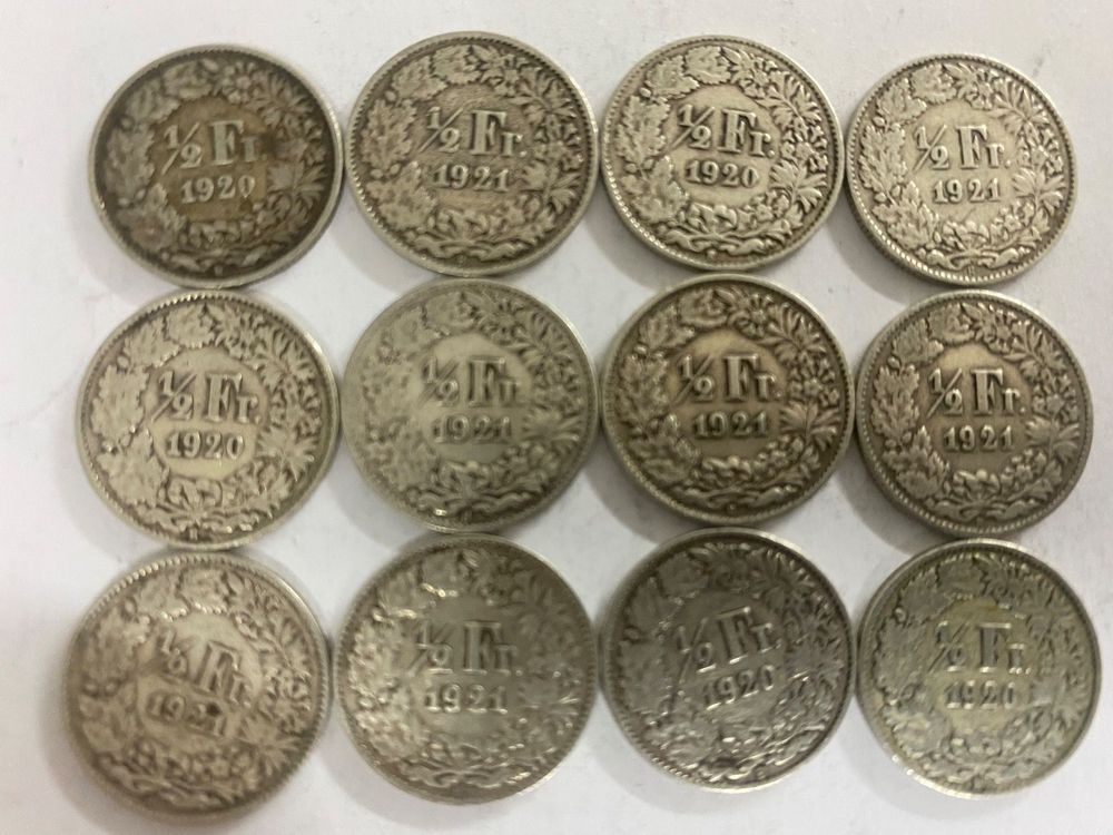 12 Stk 50Rp über 100 Jahre Alt (16) (Gebraucht) in Ballwil für CHF 13 – mit Lieferung auf ...
