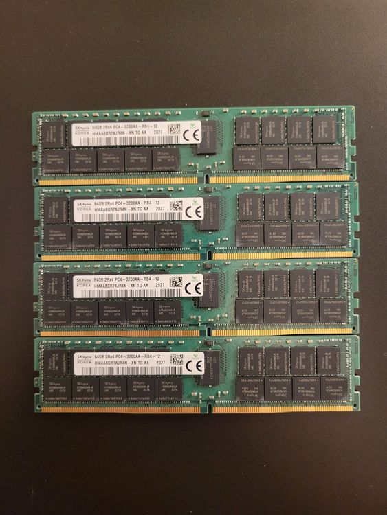 4 x 64GB DDR4 3200MHz ECC SK hynix | Kaufen auf Ricardo