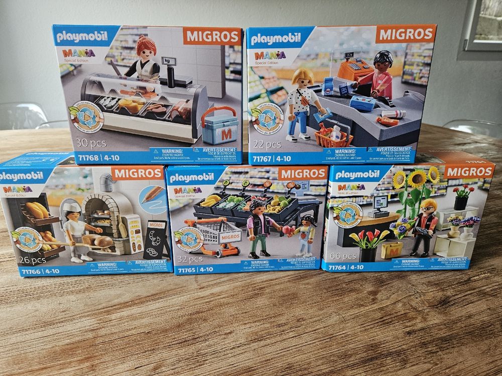 5 Playmobil Sets Migros Mania (Neu und originalverpackt) in für CHF 80 ...