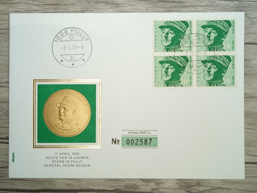 TR87 Enveloppe + Timbre Suisse 1970 - 5000ex (Gebraucht) in Cousset für CHF 1.25 – mit Lieferung ...