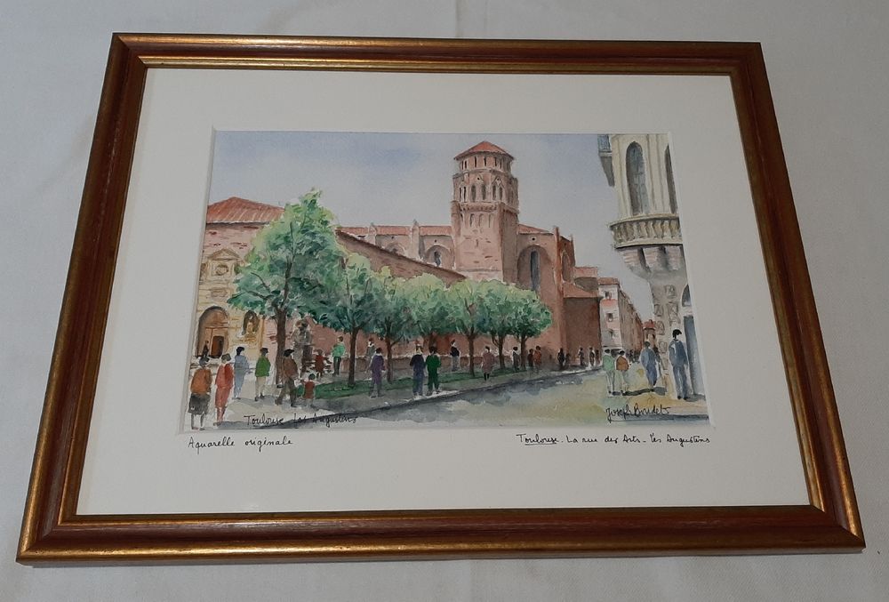 Aquarell im Holzrahmen (signiert) (Gebraucht) in Zürich für CHF 20 – mit Lieferung auf Ricardo ...