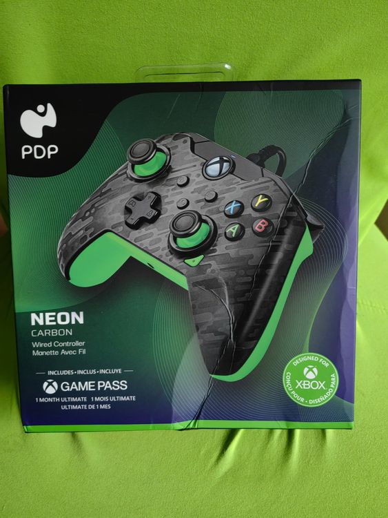 PDP -XBOX Wired Controller - Neon Carbon (Neu und originalverpackt) in ...
