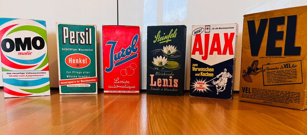 Sammlerstücke: Waschmittel-Verpackungen 60er/70er (Neu und ...