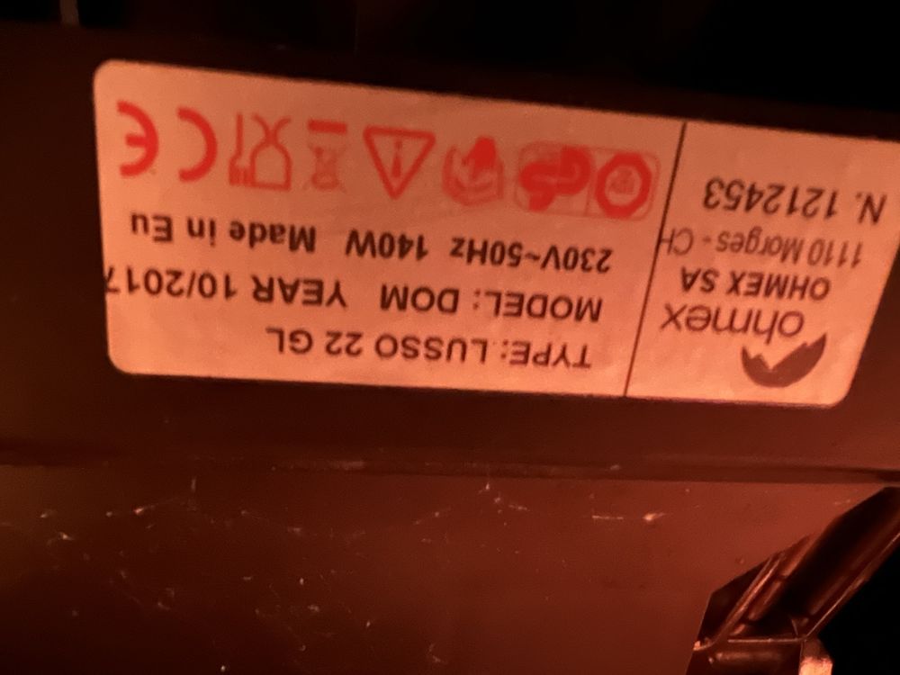 Aufschnittmaschine Ohmex Lusso 22 GL, Top Zustand, Rot! (52) (Gebraucht ...