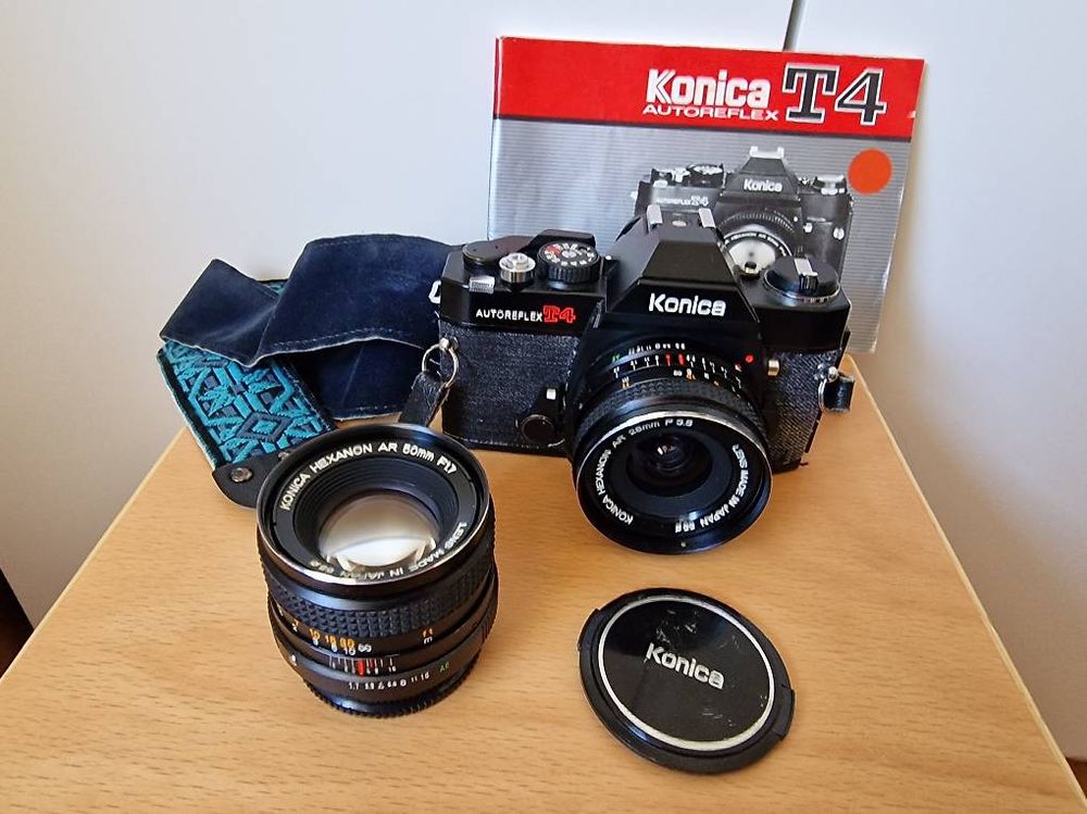 Konica Autoreflex T4 + AR 28mm f3.5 + AR 50mm f1.7 (Gebraucht) in ...