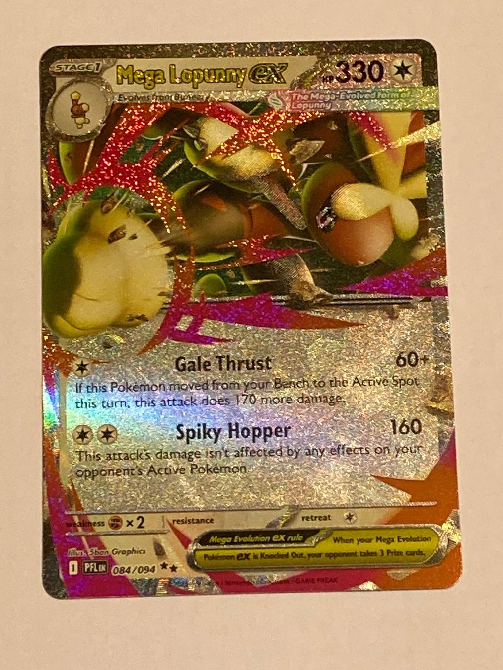 Pokemon PHANTASMAL Mega Lopunny ex 084 / 094 🇬🇧 EN (Neu (gemäss ...