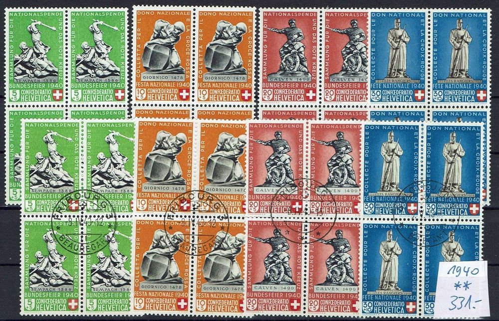 Pro Patria 1940 B4 **/oblit | Kaufen auf Ricardo