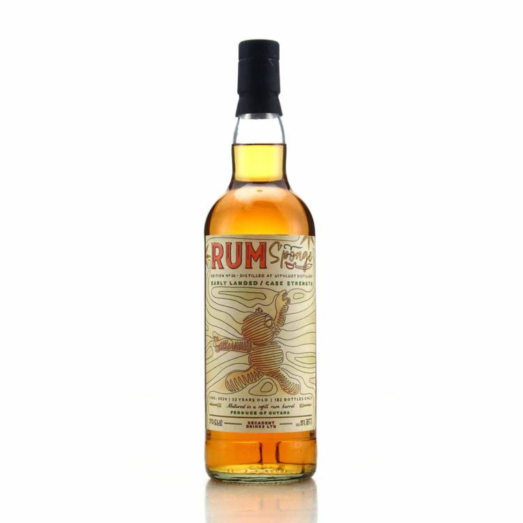 Uitvlugt 33 Year Old 1990 Rum Sponge Ed No.26 Decadent Drink (Neu und ...