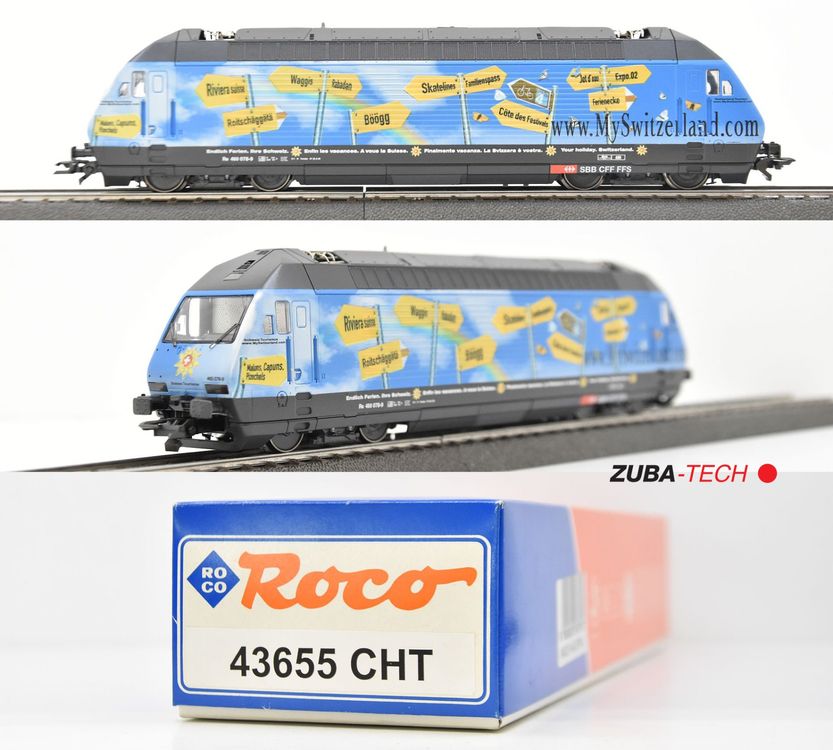 Roco 43655 E-Lok Re 460 SBB "My Switzerland"H0 GS Analog OVP (Gebraucht) in St. Gallen für CHF ...