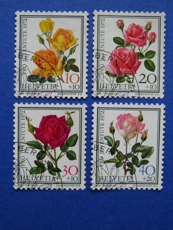 PJ-Serie "Rosen" 1972 off. ET-Eckstempel | Kaufen auf Ricardo