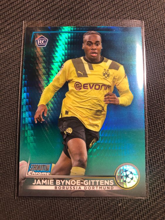 Topps Stadium Chrome Jamie Bynoe-Gittens Rc Aqua (Gebraucht) in ...