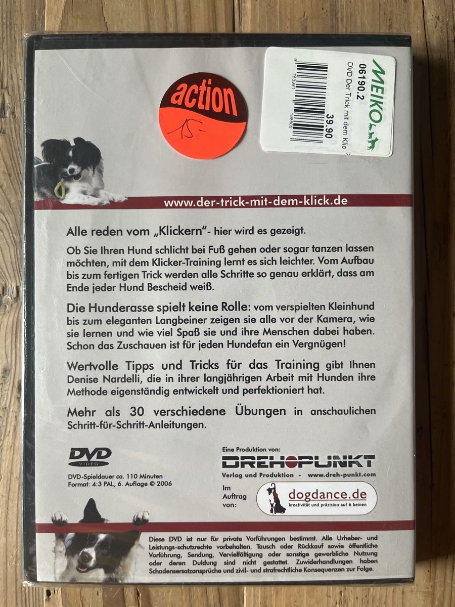 Der Trick mit dem Klick DVD Klickern Hunde Training NEU (Neu und ...