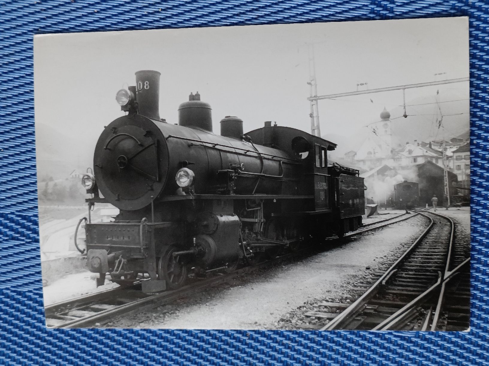 Altes Bahn Photo / Lokomotive RhB in Disentis von 1965 (Gebraucht) in ...
