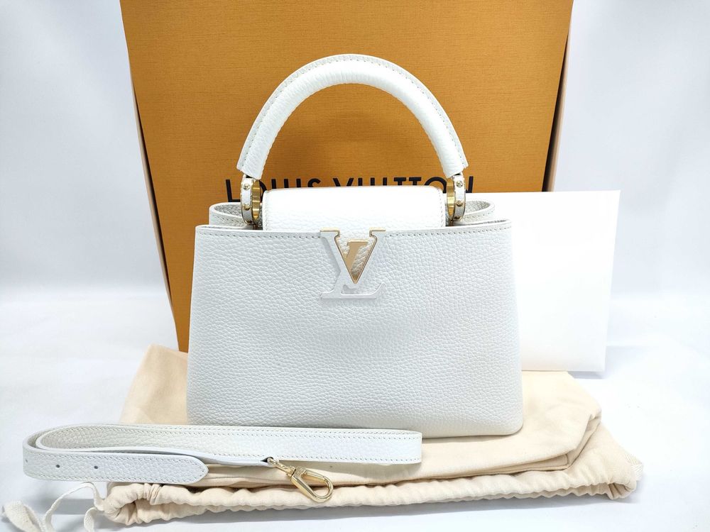 Wunderschöne Louis Vuitton Capucines BB Weiss, NP: CHF 6000 (Gebraucht ...