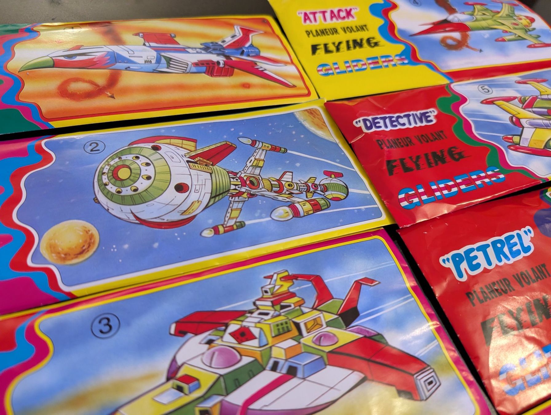 VINTAGE KOMPLETTES SET 6+1 FLYING GLIDERS AUS DEN 70/80er (Gebraucht ...
