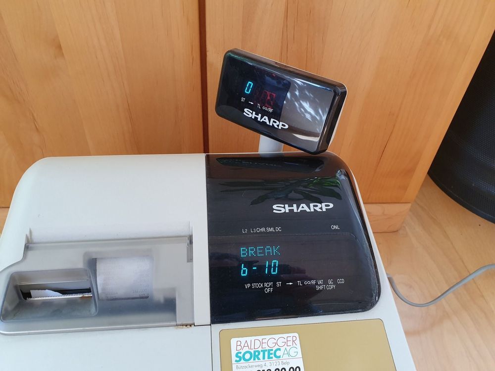Registrierkasse Kasse Sharp ER-A470 (Gebraucht) in Thunstetten für CHF 40 – mit Lieferung auf ...
