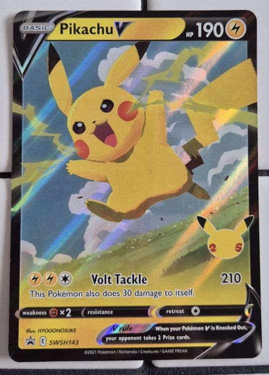 Pokémon pikachu V promo 25th (D'occasion) à Les Cullayes pour CHF 2 ...