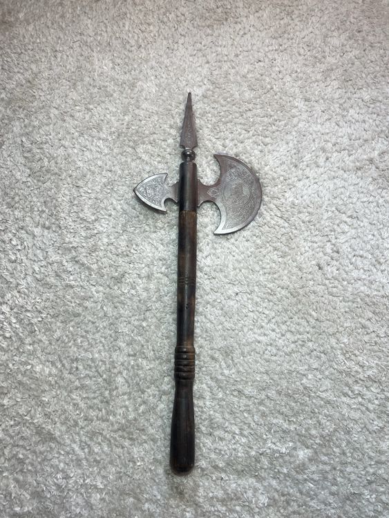 Antique Halberd, Ornamental Ax with Spike | Kaufen auf Ricardo