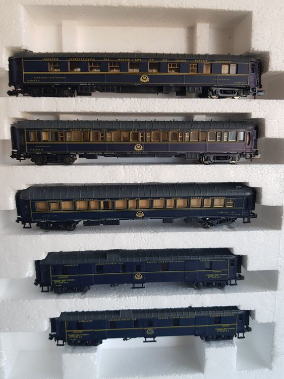 Arnold Spur N Personenwagen-Set CIWL Simplon-Express blau (Gebraucht) in Schönenbuch für CHF 92 ...