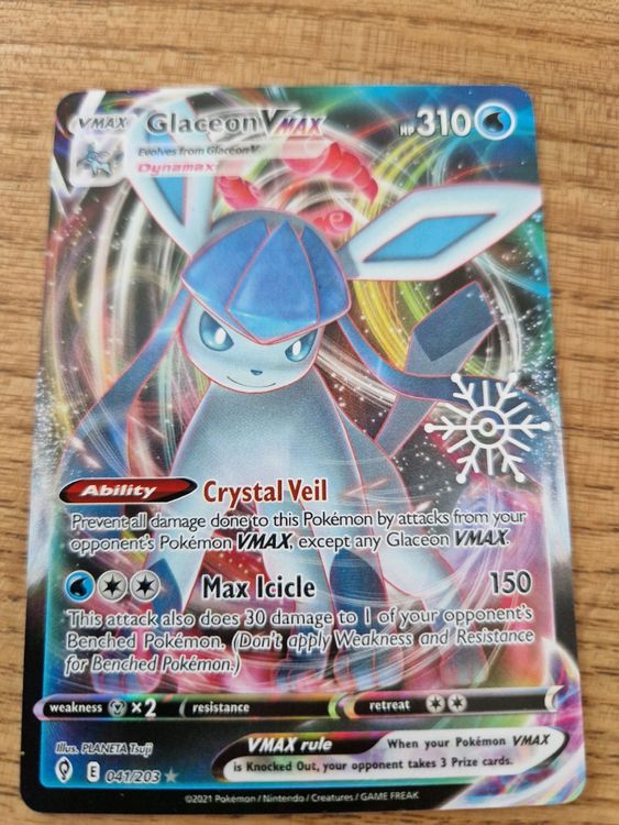Pokemon Glaceon Vmax 041/203 | Kaufen auf Ricardo