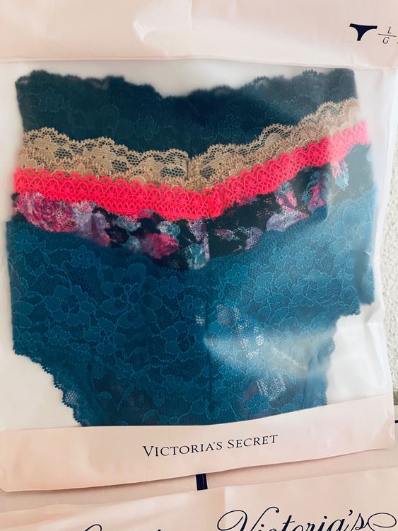 Victorias Secret Strings Panties Spitze 5-Pack Gr L NEU (Neu und ...