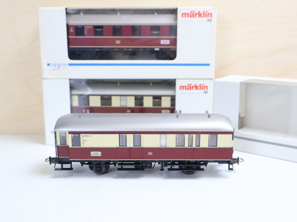 Märklin 3 x Beiwagen 43151/43136/4335 - Schienenbus H0 (Gebraucht) in Winterthur für CHF 49 ...