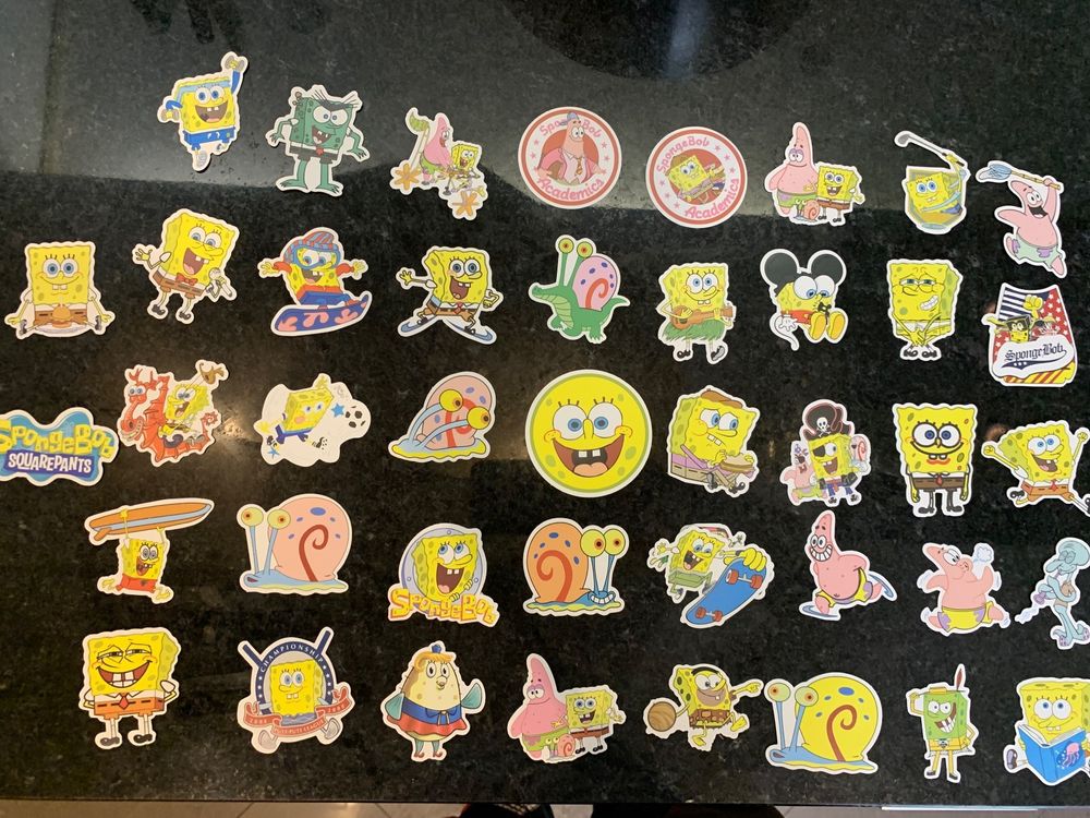 Aufkleber Motiv Spongebob, Sticker 42 Stück | Kaufen auf Ricardo