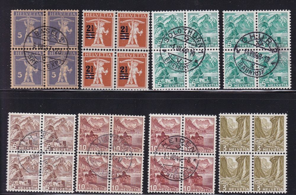 30 Stk. CH Viererblocks ab Altschweiz (Gebraucht) in Münchwilen AG für CHF 3 – mit Lieferung auf ...