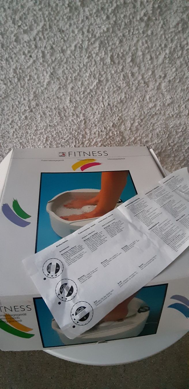 Fuss-Sprudelbad / Massagegerät Fitness Mio Star weiss (Gebraucht) in ...