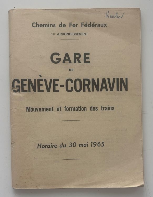 Gare de Genève-Cornavin - Mouvement et formation des trains (D'occasion ...