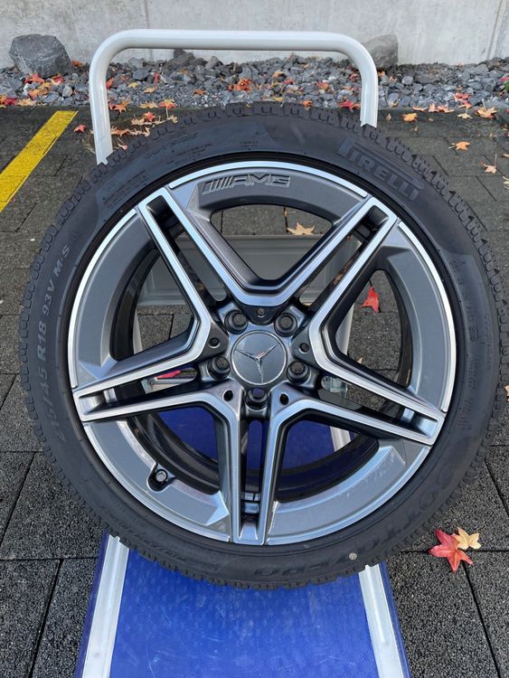 Mercedes Benz A Klasse AMG 18 Zoll Felgen inkl. Winterreifen (Gebraucht ...