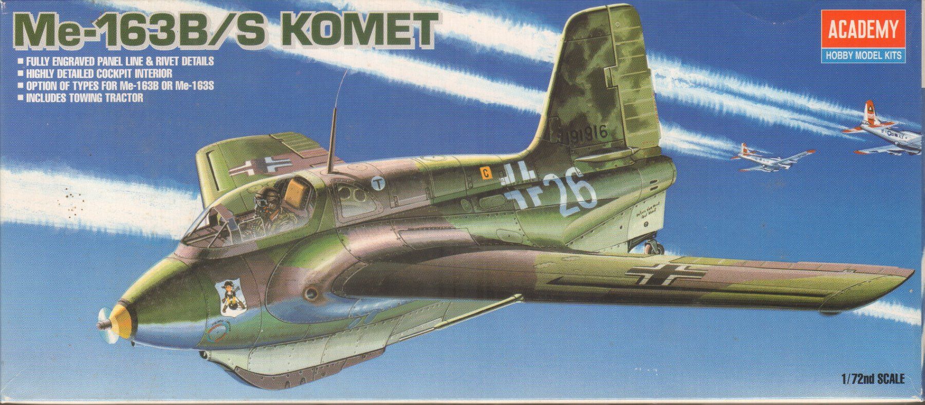 1/72 Me 163 B/S Komet Academy 1673 (Neuf avec emballage d'origine) à ...