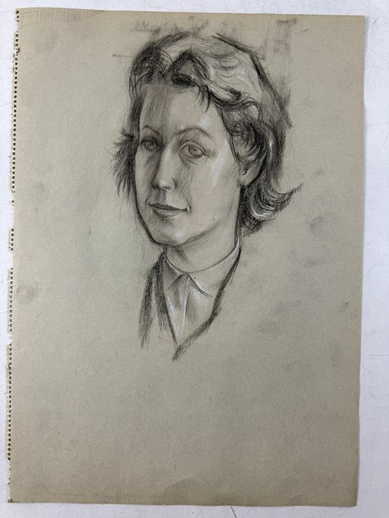 Portrait Frau 50er Jahre Beide seite Zeichnung Unikat (Gebraucht) in Neuhausen am Rheinfall für ...