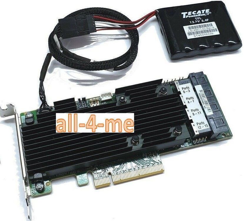 LSI 9361-16i 12Gb/s PCIe 3.0 x8 SATA+SAS HBA Raid Kontroller | Kaufen ...