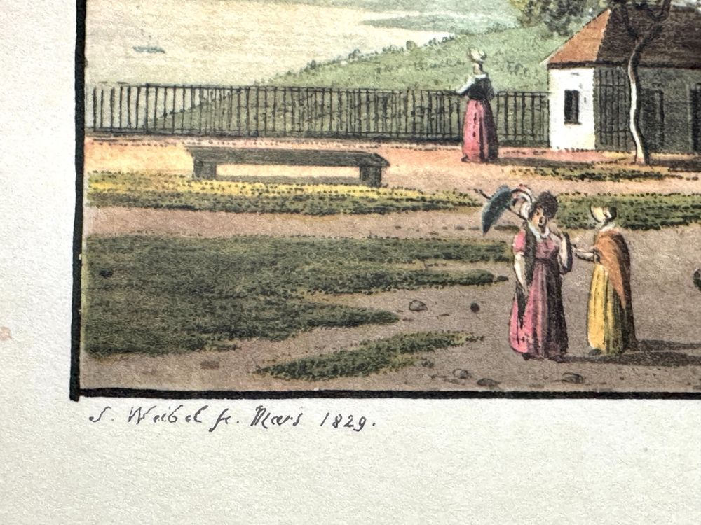 Gravure sur papier "Nyon" par Jakob Samuel Weibel Mars 1829 | Kaufen ...