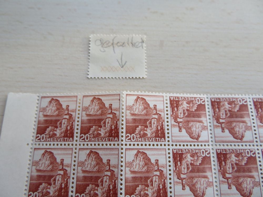 Kehrdrucke, verschiedene Einheiten, postfrisch**, ab 1.- (Neu (gemäss Beschreibung)) in Burgdorf ...