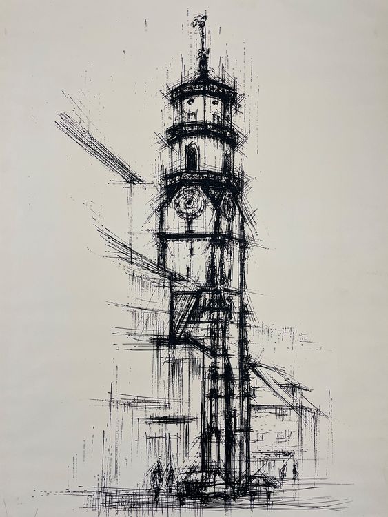 Kirchen Tuschzeichnung Unleserlich signiert (Gebraucht) in Baar für CHF 10 – mit Lieferung auf ...