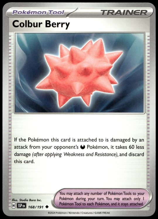 Pokémon Colbur Berry 168/191 SV08 Surging Sparks (Gebraucht) in Le ...