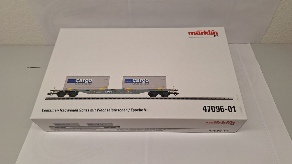 Märklin 47096-01 Tragwagen Bauart Sgnss,ohne Container!!! (Neu (gemäss ...