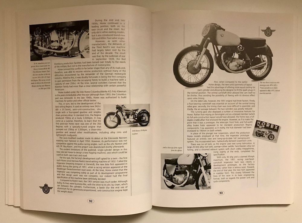 German Racing Motorcycles BMW DKW Horex Kreidler MZ NSU etc (Gebraucht ...