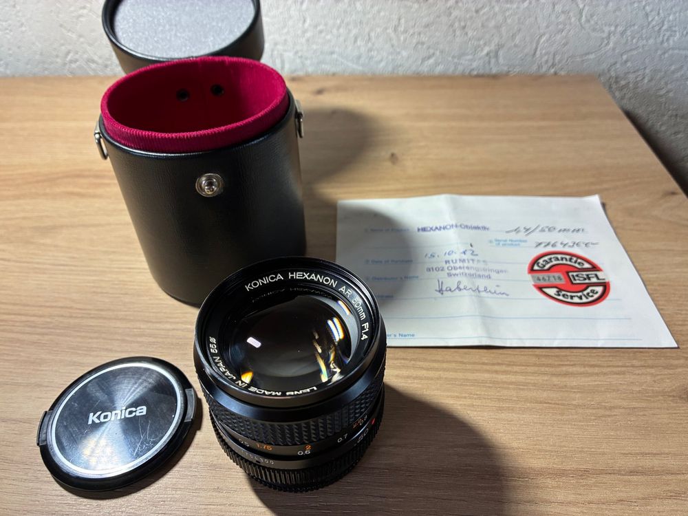 Konica Hexanon AR 50mm F1,4 (Gebraucht) in Lausanne für CHF 50 – mit ...