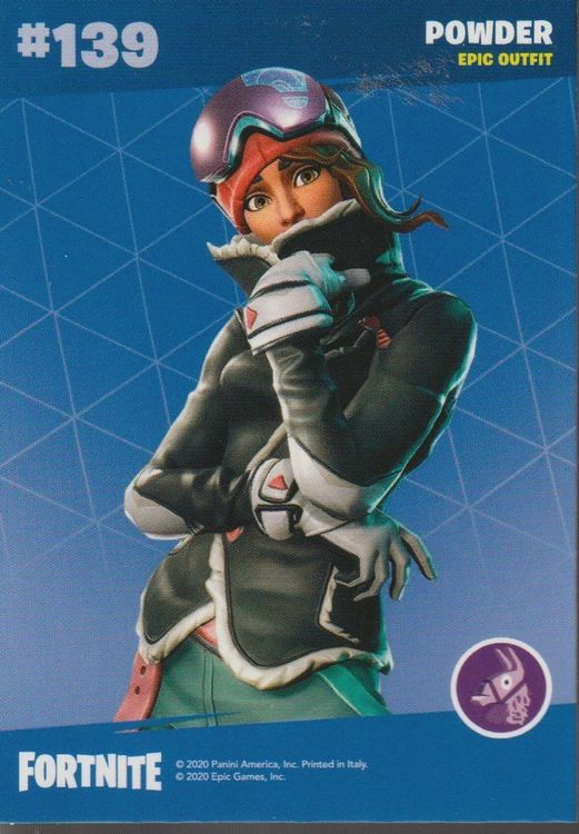 FORTNITE TRADING CARD serie 2 # 139 POWDER Epic outfit (Neu (gemäss ...