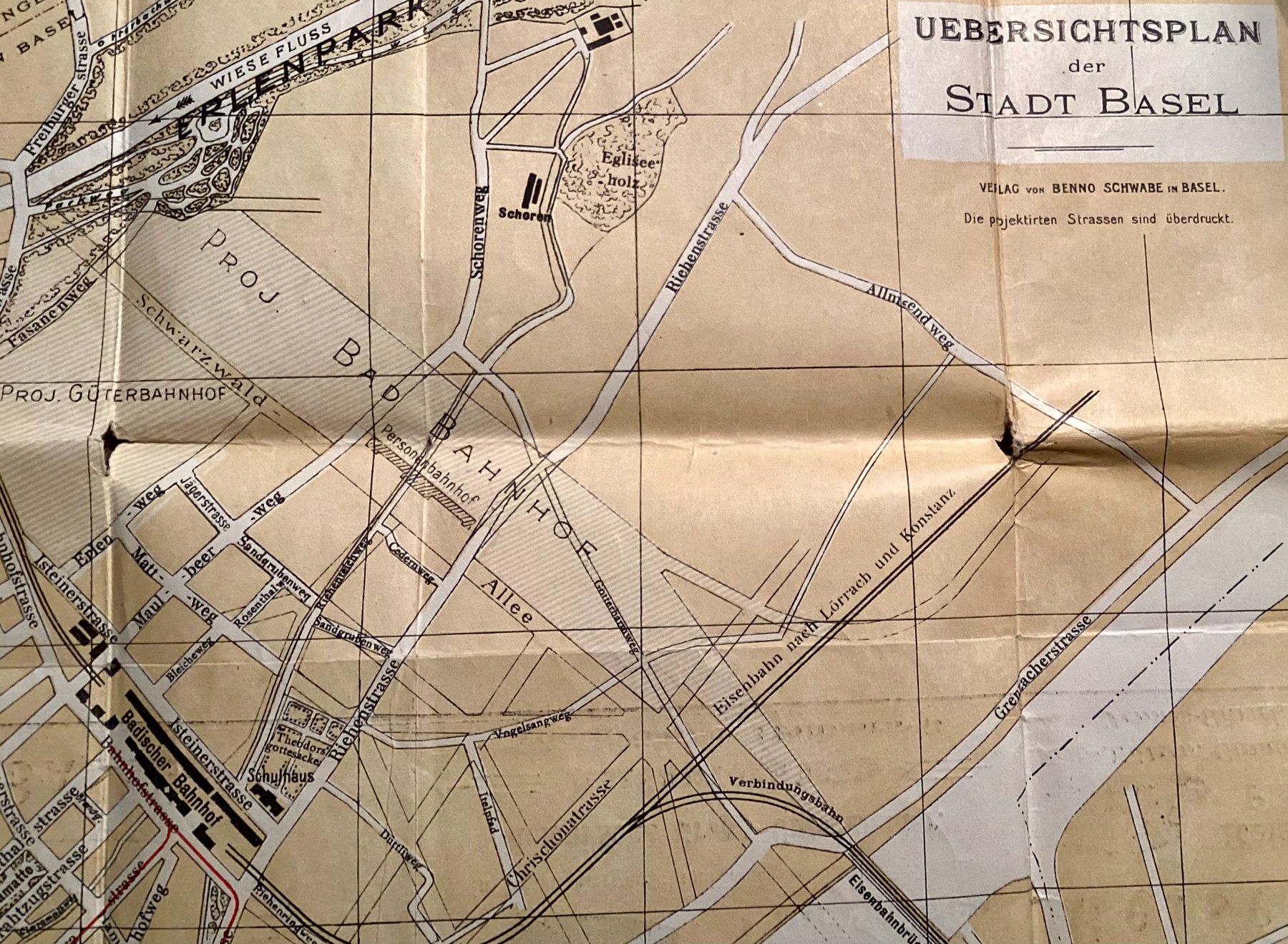 ADRESSBUCH der STADT BASEL mit KLEINHÜNINGEN 1904 mit Karte! (Gebraucht ...