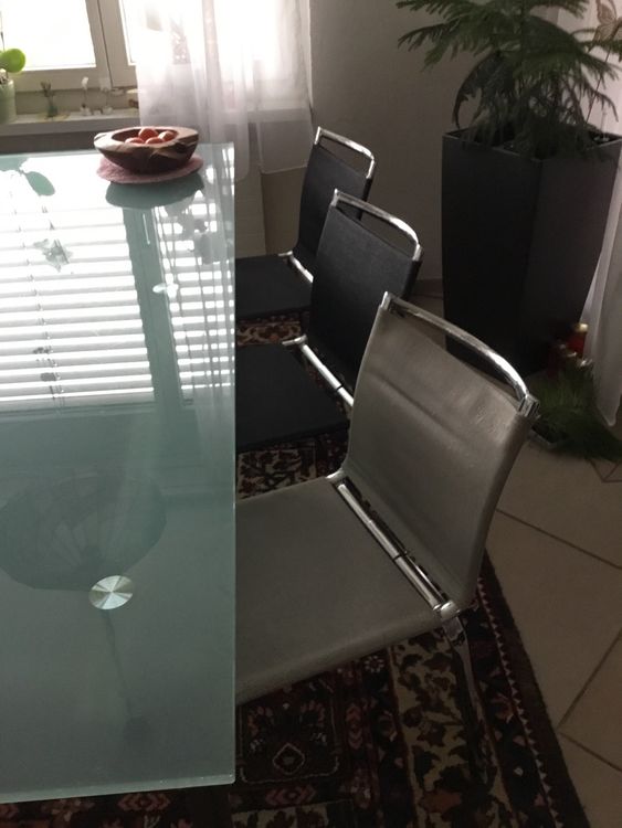 Esstisch Glas Modell Triton 210 x 90 mit/ohne 6 Stühlen | Kaufen auf ...