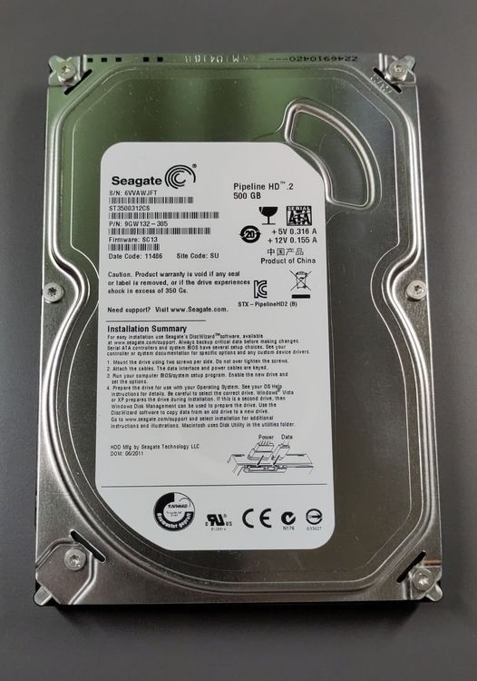 Seagate Pipeline 500GB 3.5" SATA HDD | Kaufen auf Ricardo